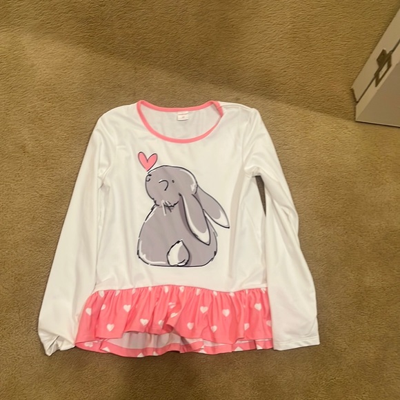 Shirts & Tops | Softest Shirt Ever Adorable Bunny In Front And Ruffle ...